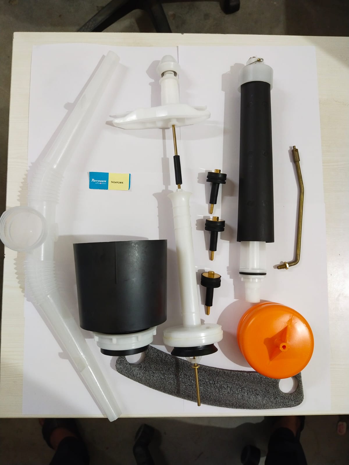 Parryware Cascade Outlet Assembly Single Flush Parryware Genuine Toilet ...